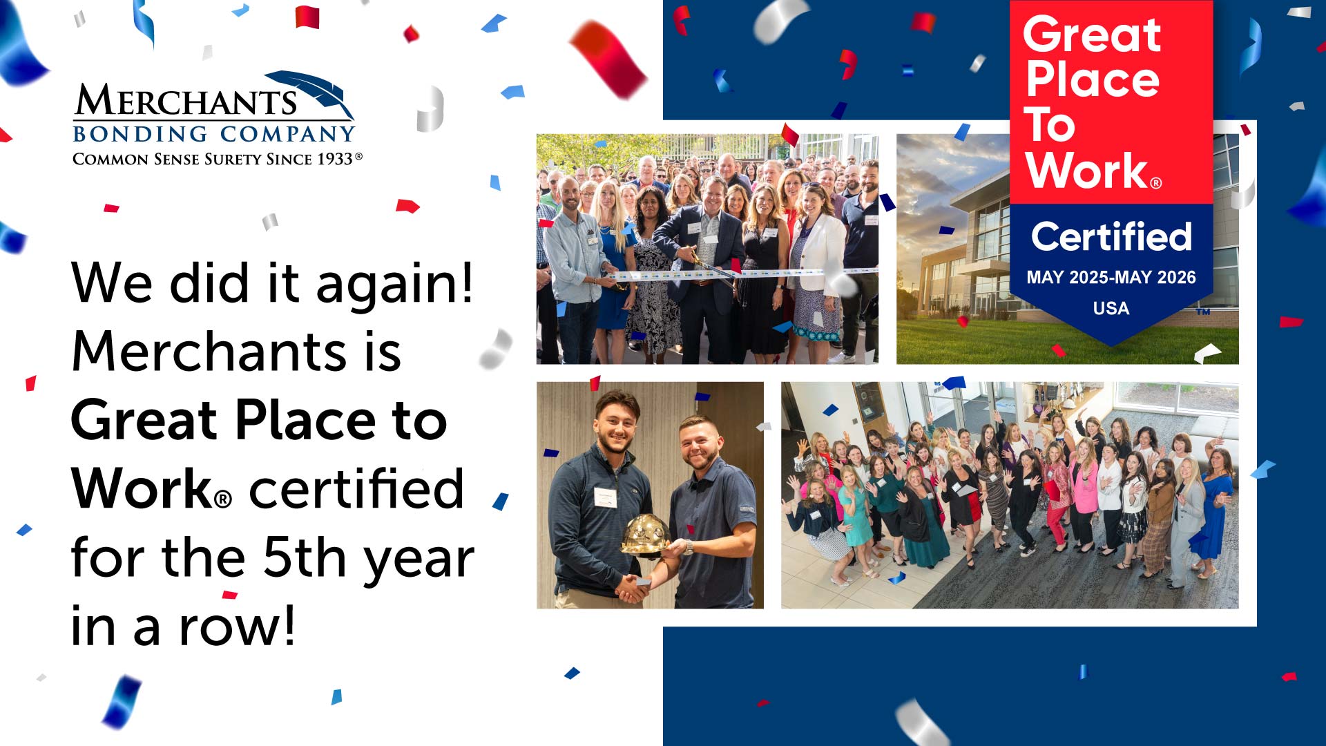 Merchants Earns 5th Great Place to Work® Certification™