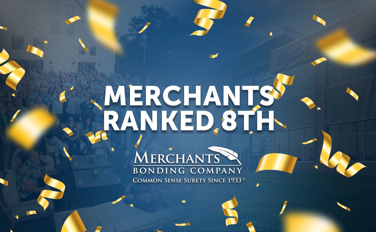 Merchants Bonding Company Maintains #8 National Ranking